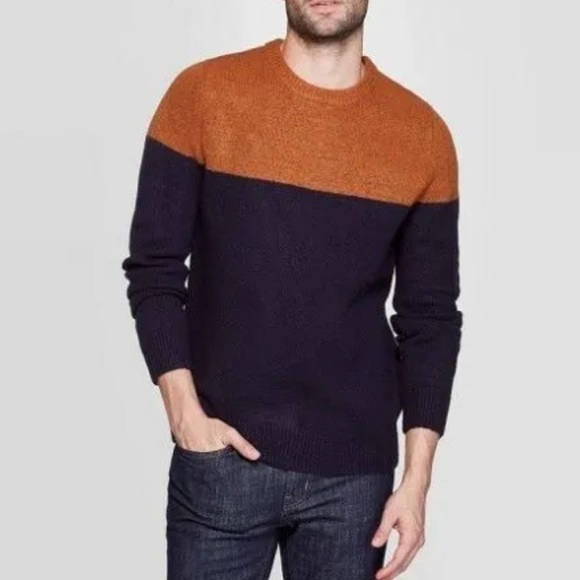 Goodfellow & Co | Sweaters | New Goodfellow Xavier Navy And Orange ...